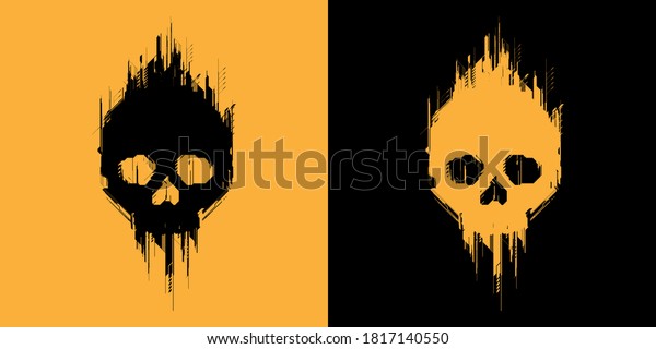 Illustration Skull Without Jaw Hyper Hitech Stock Vector (Royalty Free ...
