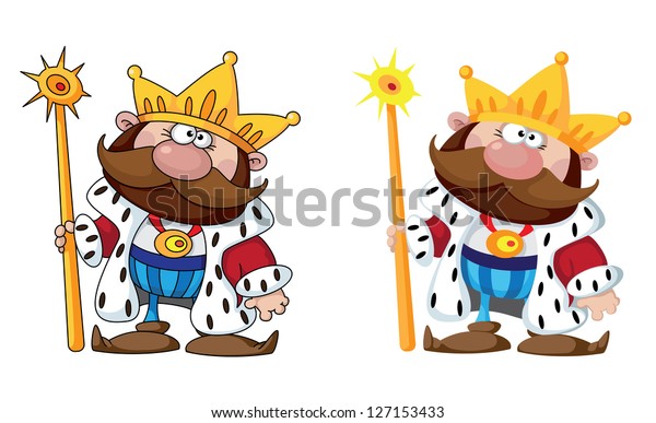 Illustration Smiling King Stock Vector (Royalty Free) 127153433 ...