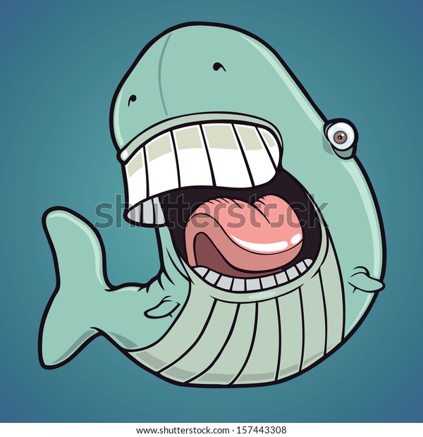 Illustration Smiling Whale: เวกเตอร์สต็อก (ปลอดค่าลิขสิทธิ์) 157443308 ...