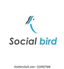 Illustration Social Bird Stock Vector (Royalty Free) 214907368 ...