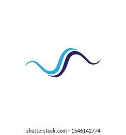 Wave Spalsh Swoosh Logo Vector: vector de stock (libre de regalías ...