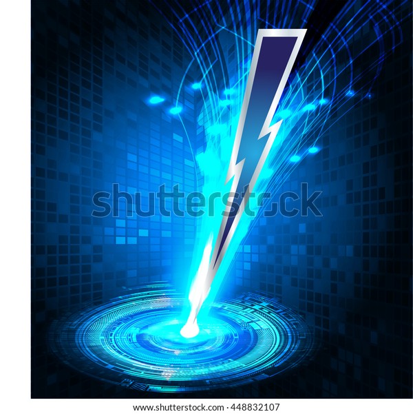 Illustration Sparkling Lightning Bolt Electric Effect Stock Vector ...