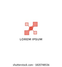 Illustration Square Line Logo Design Vector Stock Vector (Royalty Free ...