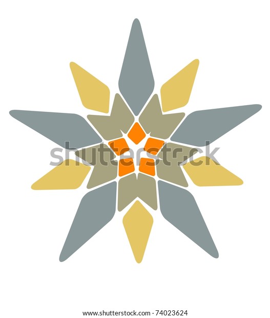 Illustration Star Shaped Design Element Stock Vector (Royalty Free ...