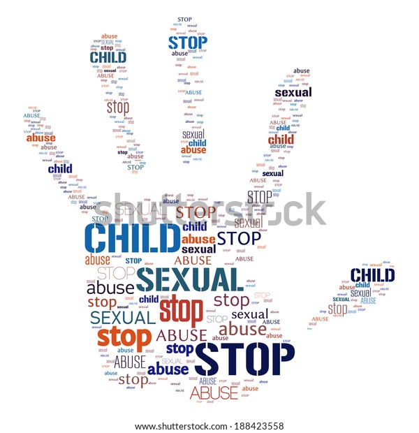 Illustration Stop Child Abuse Warning Stock Vector (Royalty Free ...