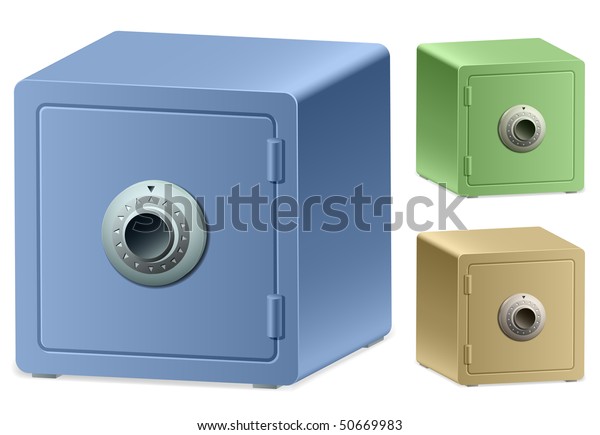 Illustration Strongbox Combination Lock Bank Vault Stock Vector ...