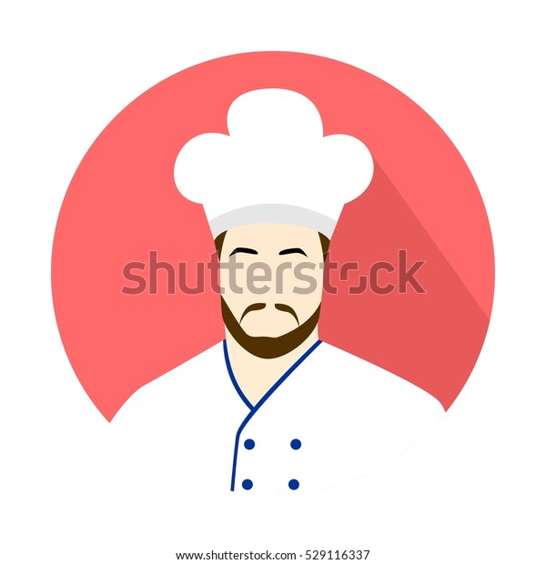 Illustration Style Flat Design Cook Man Stock Vector (Royalty Free ...