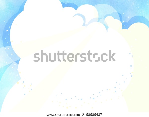 Illustration Summer Sky Where Sun Shines Stock Vector (Royalty Free ...