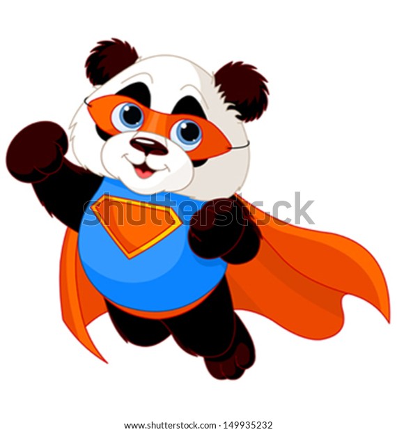 Illustration von Super Hero Panda: Stock-Vektorgrafik (Lizenzfrei ...