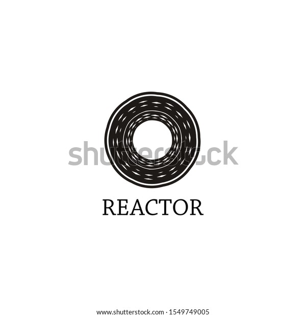 Illustration Super Hero Reactor Logo Vector Stock Vector (Royalty Free ...