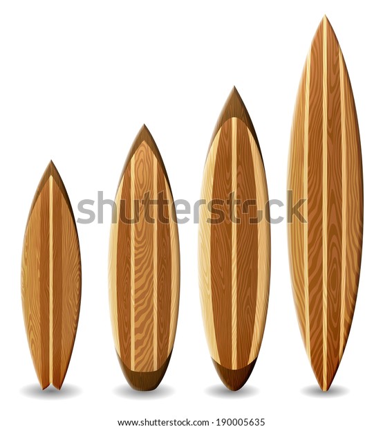 Illustration Surfboards Wood Texture Eps 10: เวกเตอร์สต็อก (ปลอดค่า ...