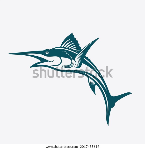 Illustration Swordfish Swordfish Icon Vector Art Stock Vector (Royalty ...