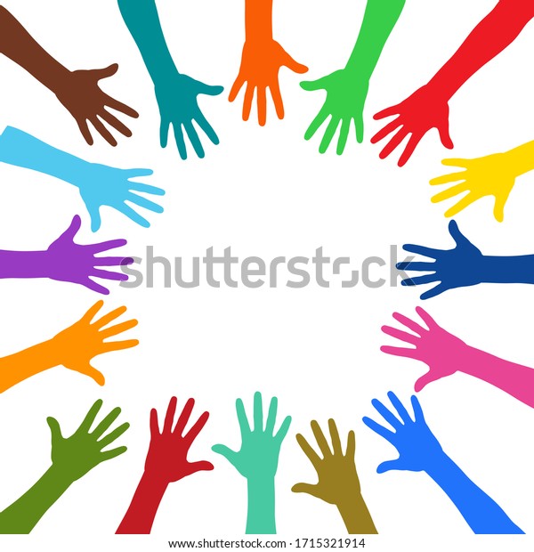 Illustration Teamwork Making Circle Hands Stock Vector (Royalty Free ...