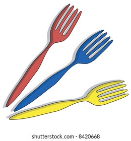 94 3 prong fork Stock Illustrations, Images & Vectors | Shutterstock