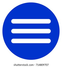 Illustration Three Lines Blue Circle Icon: Vector có sẵn (miễn phí bản ...