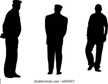 Illustration Three Old People Stock Vector (Royalty Free) 6345457 ...