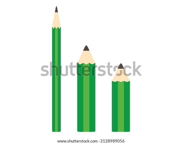 Illustration Three Pencils Stock Vector (Royalty Free) 2128989056 ...
