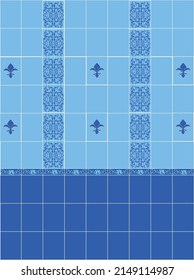 Illustration Tile Pattern Bathroom Stock Vector (Royalty Free ...