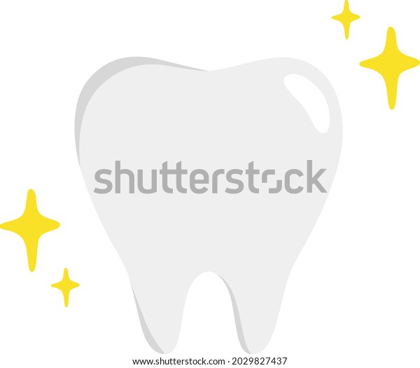 Illustration Tooth Clean White Teeth Stock Vector (Royalty Free ...