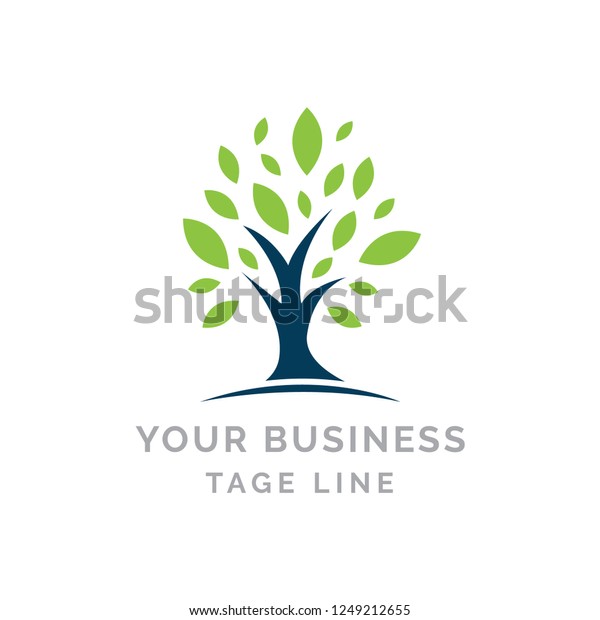 Illustration Tree Design Stock Vector (Royalty Free) 1249212655 ...