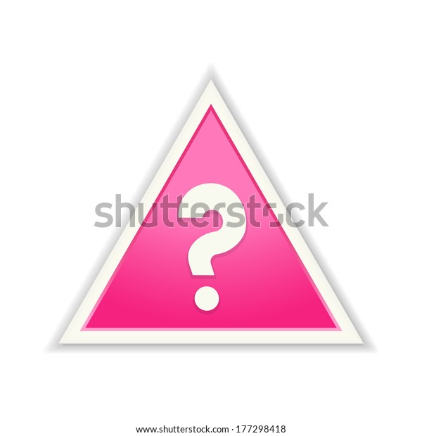 Illustration Triangle Question Mark Icon Triangle: vector de stock ...