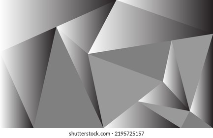 Illustration Triangle Shape Geometry Gray Tone Stock Vector (Royalty ...