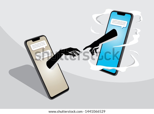 2,312 Hand Coming Out Of Phone Images, Stock Photos & Vectors ...