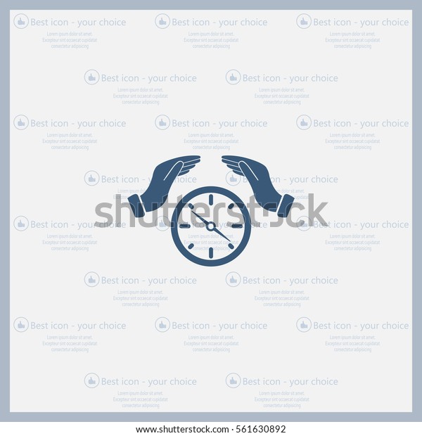 Illustration Two Hands Protecting Giving Compass Stock Vector (Royalty ...