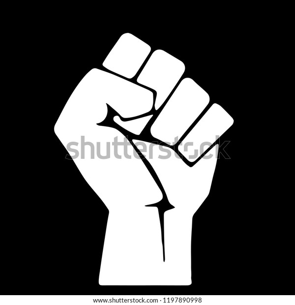 Illustration Upward Fist Vector Stock Vector (Royalty Free) 1197890998 ...