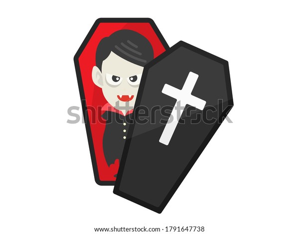 Illustration Vampire Casket Stock Vector (Royalty Free) 1791647738 ...