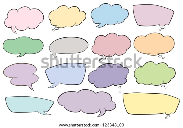 Illustration Various Shapes Callout On White Stock Vector (Royalty Free ... Illustration Various Shapes Callout On White Stock Vector (Royalty Free ...
