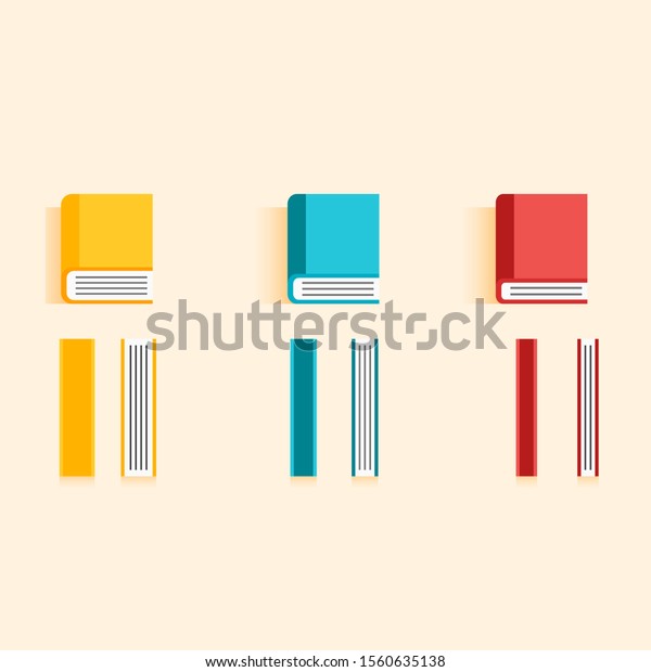 Illustration Vector 3d Book Icon Stock Vector (Royalty Free) 1560635138 ...