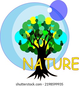 Illustration Vector Art Green Tree Nature Stock Vector (Royalty Free ...