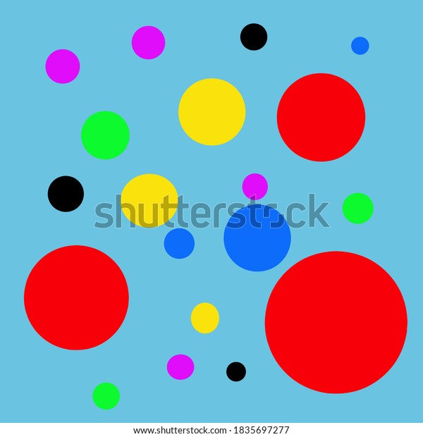 Illustration Vector Blue Background Motiv Ball Stock Vector (Royalty ...
