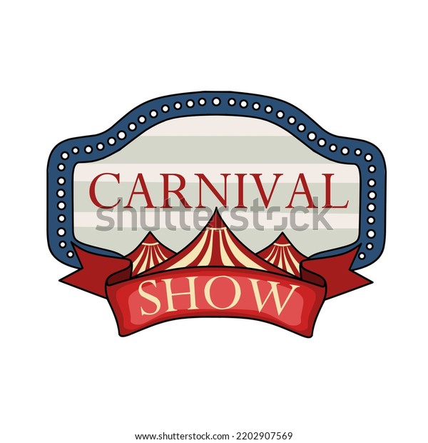 Illustration Vector Carnival Show Poster Stock Vector (Royalty Free ...