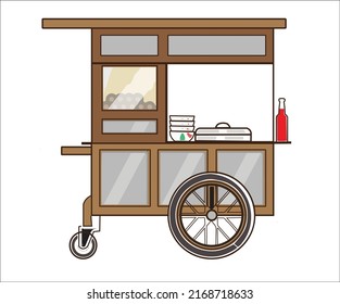 Illustration Vector Cart Design Background Stock Vector (Royalty Free ...