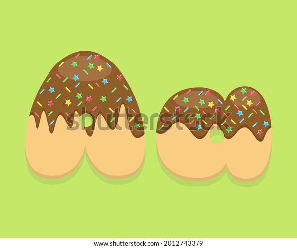 Illustration Vector Cartoon Alphabet Letter Shape Stock Vector (Royalty ...
