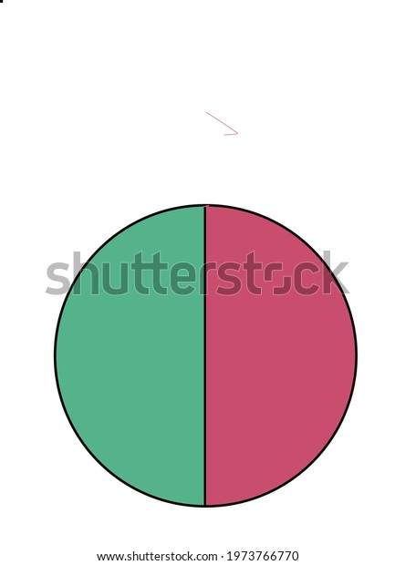 Illustration Vector Circle Diagram Green Red Stock Vector (Royalty Free ...