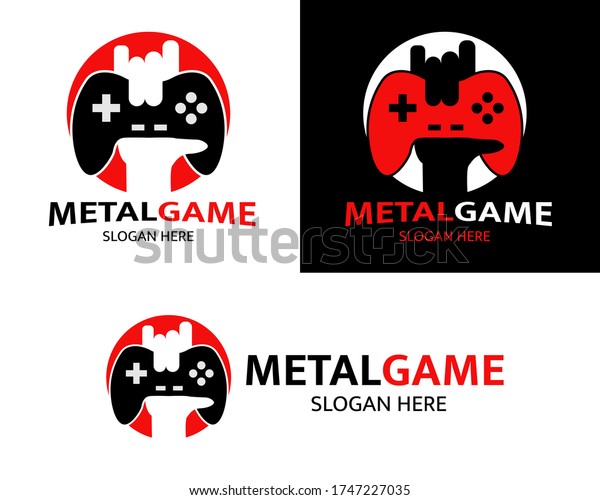 Illustration Vector Design Metalgame Logo Template Stock Vector ...