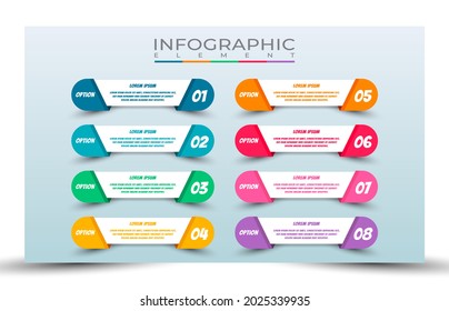 Illustration Vector Design Realistic Process Infographic Stock Vector ...