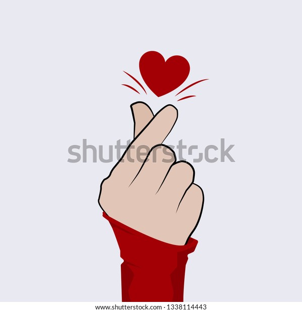 Illustration Vector Eps10 Finger Love Symbol Stock Vector (Royalty Free ...
