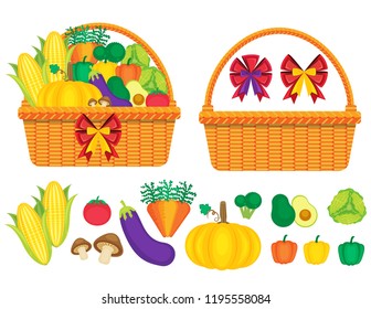 15 Christmas Vegetable Hamper Images, Stock Photos & Vectors | Shutterstock
