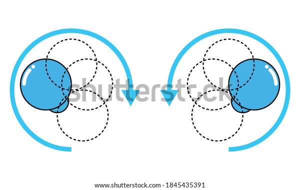 Illustration Vector Graphic Analog Rotation Direction Stock Vector ...