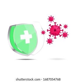 Illustration Vector Graphic Antibacterial Antivirus Shield Stock Vector ...