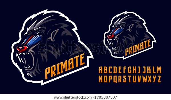 Illustration Vector Graphic Baboon Mascot Logo Stock Vector (Royalty ...