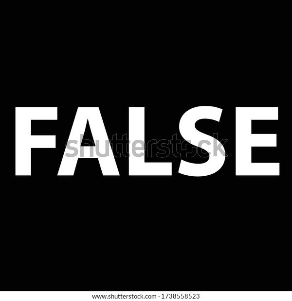 Illustration Vector Graphic Background False Stock Vector (Royalty Free ...