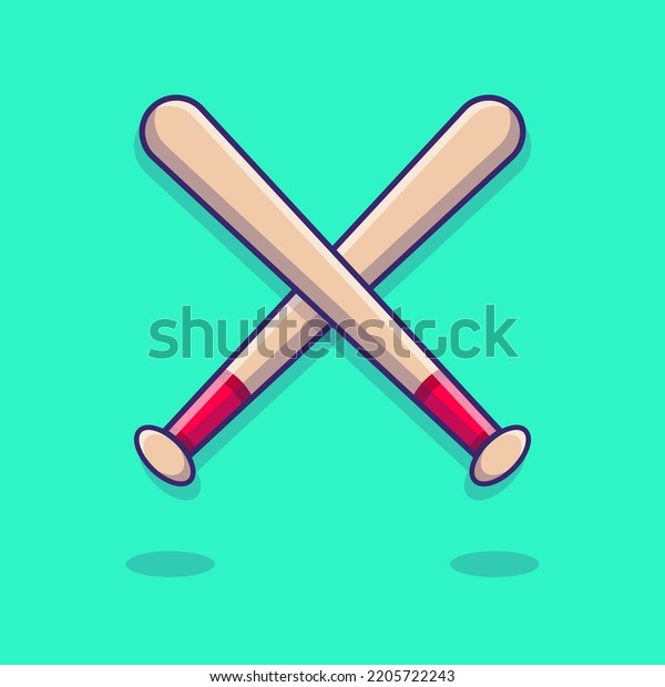 Illustration Vector Graphic Baseball Bat Flat Stock Vector (Royalty ...