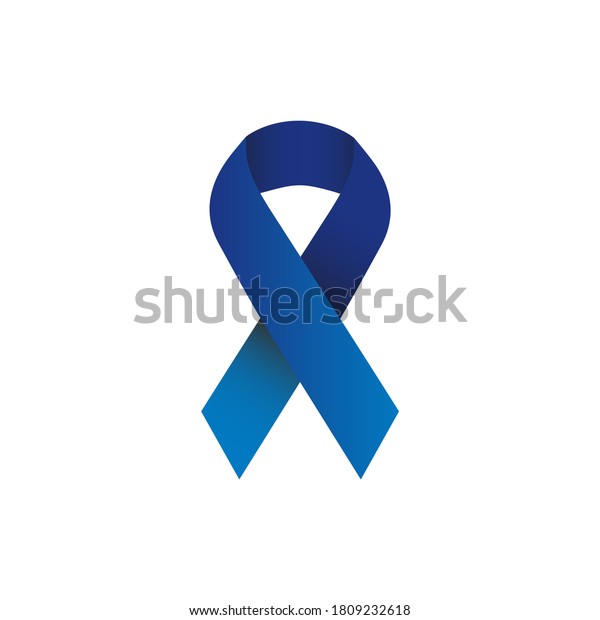 Illustration Vector Graphic Blue Ribbon Symbolizing Stock Vector ...