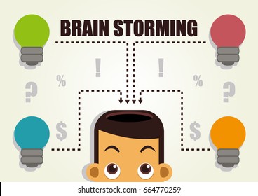 Illustration Vector Graphic Cartoon Character Brainstorming Stock ...