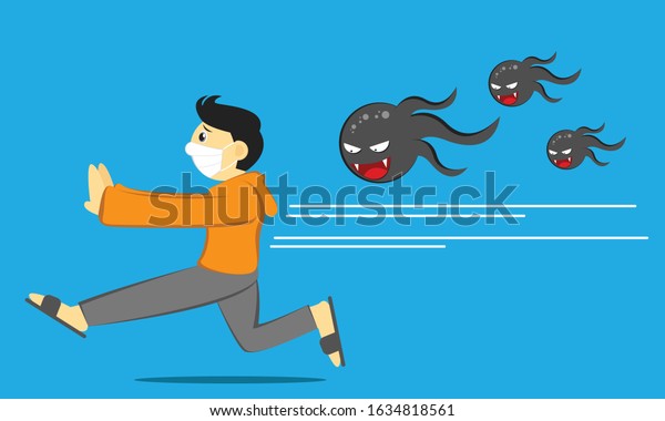 Illustration Vector Graphic Cartoon Character Running Stock Vector ...